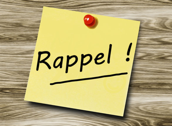 Petit rappel aux professionnels